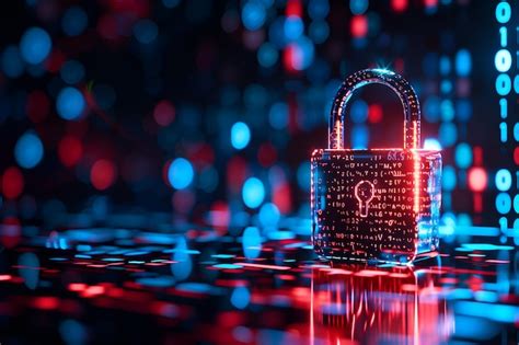 Premium Photo Lock With Digits Data Security Cybersecurity Cyber Defense Concept