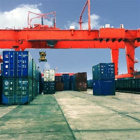 An Example Of The Railway Container Yard In Dalian Rail Water Download Scientific Diagram