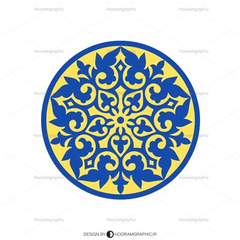 وکتور طرح تذهیب 0015 هورام گرافیک وکتور اسلیمی،تذهیب،انواتو