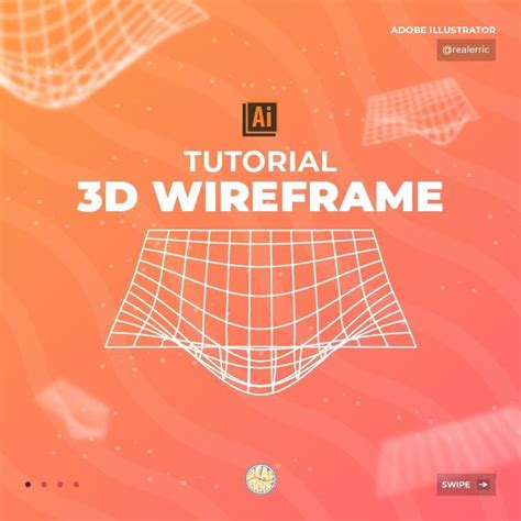 Tutorial Membuat 3d Wireframe Rectangle Di Adobe Illustrator Wireframe Adobe Illustrator
