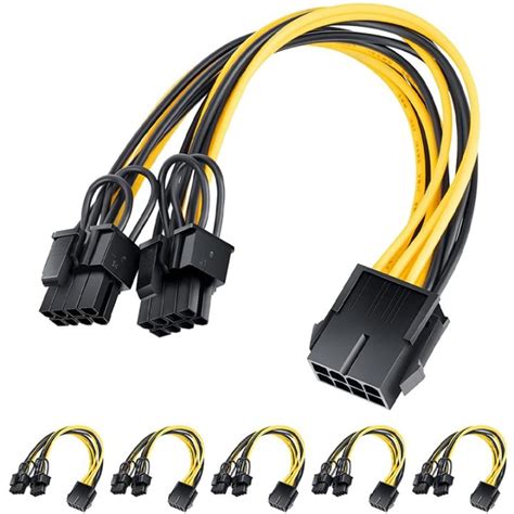 8 Pin Female To 8 Pin 6 2 Male 18awg Y Splitter Pci Express Graphics Card Gpu Extension Cable