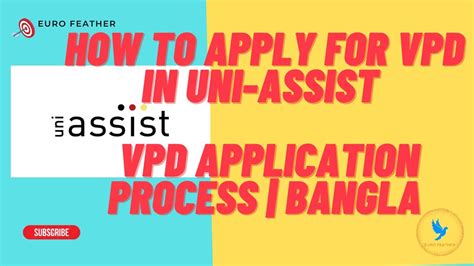 How To Apply For Vpd In Uni Assist All University Vpd Application Process Bangla Ef Youtube