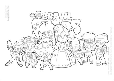 Brawl Stars Coloring Pages Cupid Piper Coloringbay
