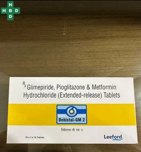 Glimepiride Pioglitazone Metformin Hydrochloride Tablets At Rs 1130 Box Glimepiride Metformin