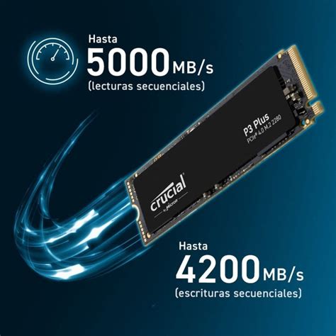 Crucial P3 Plus Ssd M2 Da 1 Tb 3d Nand Nvme Pcie 40 Pccomponentesit