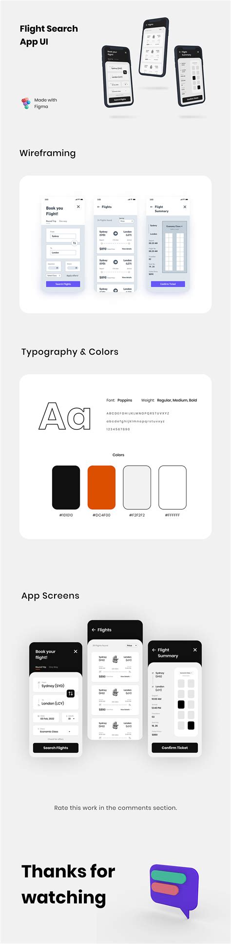 flight search app ui on behance