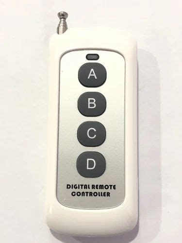 433mhz 4 Letter Button Rf Remote Control For 4ch Rf Switches Ev1527 Learning Code White At ₹ 299