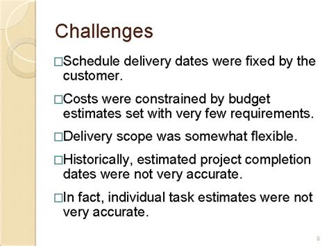 Estimating Schedule Durations Using Ms Project Pert Analysis