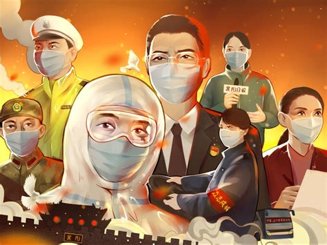 《人民至上 生命至上》抗击新冠疫情专题展览插画manzi曼子 站酷zcool