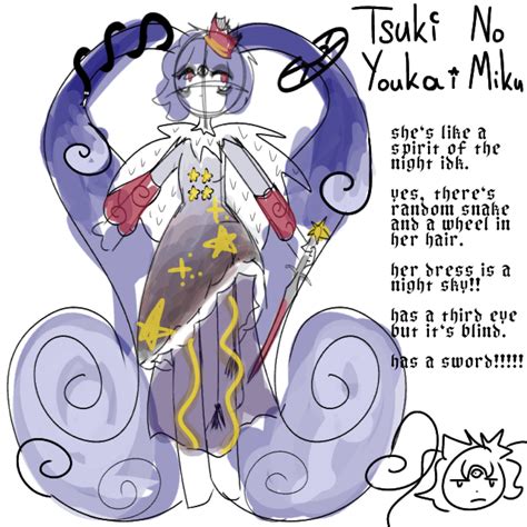 I Posted My Design Tsuki No Yokai Miku Here But I Stopped Liking It So Heres A Redesign R