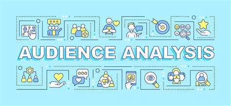 Audience Analysis Word Concepts Turquoise Banner Stock Vector Illustration Of Infographic