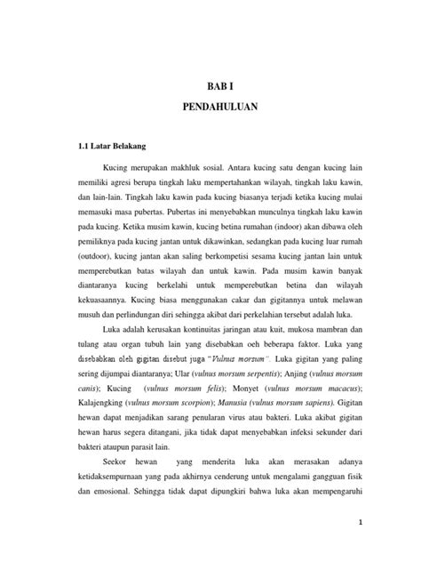 Vulnus Morsum Kedokteran Hewan Pdf