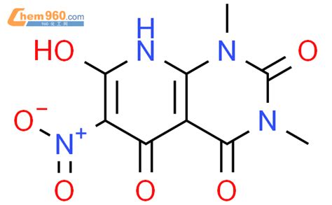 130868 63 2 Pyrido[2 3 D]pyrimidine 2 4 5 1h 3h 8h Trione 7 Hydroxy 1 3 Dimethyl 6 Nitro 化学式、结构