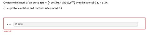 Solved Compute The Length Of The Curve Chegg Com Solved Compute The Length Of The Curve Chegg Com