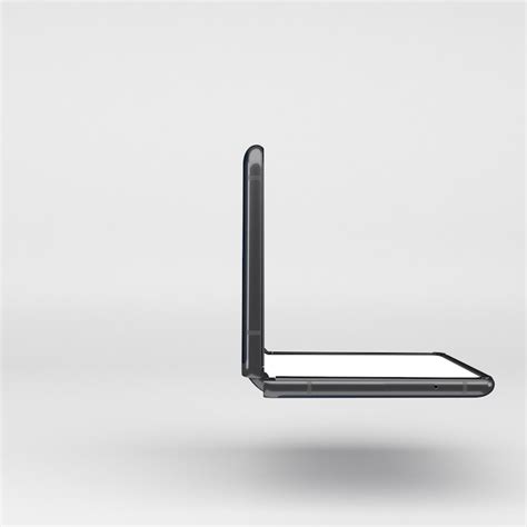 Premium Photo Flip Mobile Isolated Side View Floating In White Background