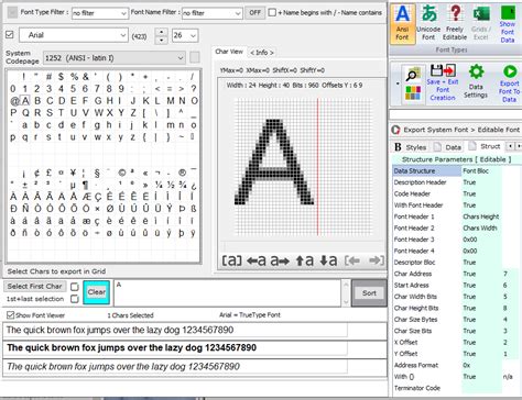 glcd font editor bitmap2lcd software tool blog about glcd displays
