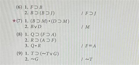 Solved Use The 18 Rules Of Inference To Derive The