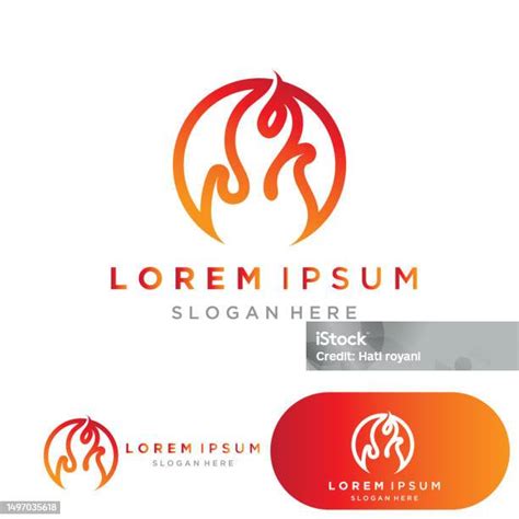 화재 불꽃 로고 아이콘 벡터 디자인 템플릿 3차원 형태에 대한 스톡 벡터 아트 및 기타 이미지 3차원 형태 가연성 개념 Istock