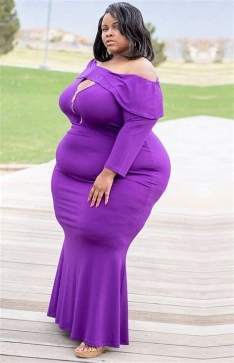 Plus Size Baddie Outfits Purple Wedding Dress Big Women Fashion