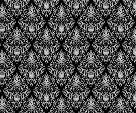Premium Vector Silver Damask Vector Pattern