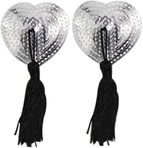 Nipple Tassels Pair Of Sequin Pasties Covers Adhesive Breast Tassles