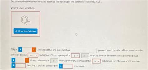 Solved Draw A Lewis Structure Determine The Lewis Structure Chegg Com