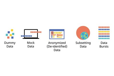 Software Data Testing Type Such As Mock Data Dummy Data Anonymized Subsetted And Bursts