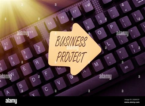 Writing Displaying Text Business Project Concept Meaning Planned Set Of Interrelated Tasks To