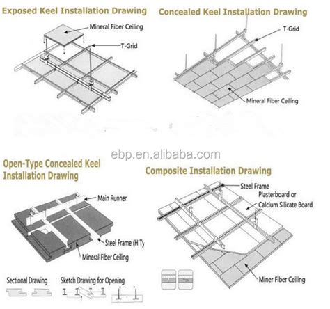 Ceiling T Grid Durable Fire Resistant And Easy Install