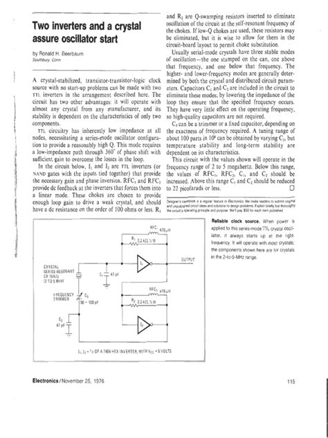 Sure Starting Ttl Crystal Oscillator Pdf
