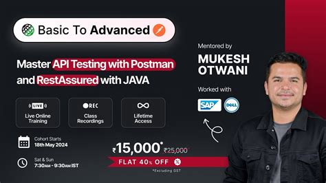Restassured Online Training Api Testing Using Postman And Restassured Youtube