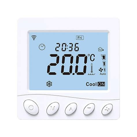 Smart Fan Coil For 4 Pipe System Thermostat Wifi 485 Modbus Intelligent Thermostat With