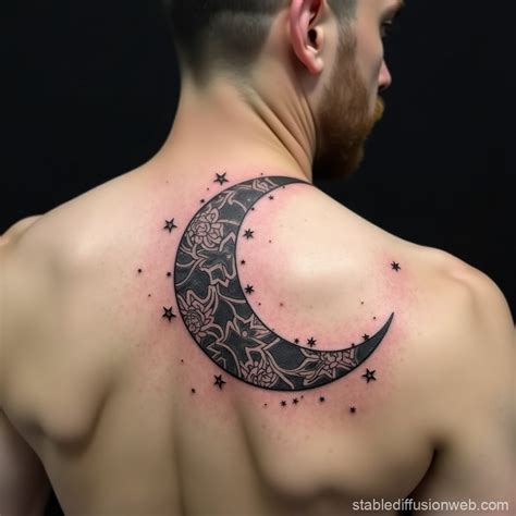 Half Moon Tattoo Men