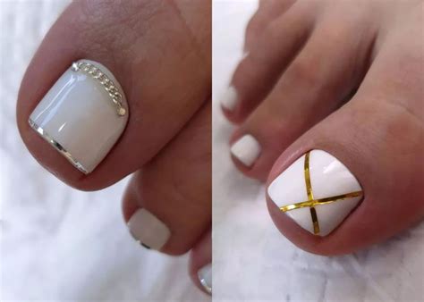 15 White Pedicure Looks To Wear Year Round