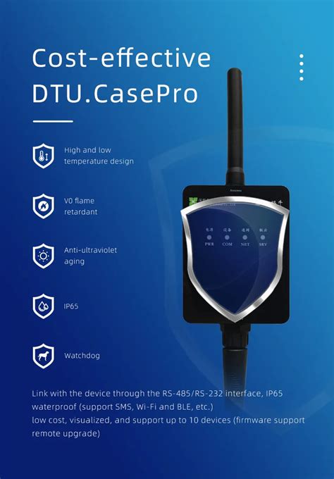 DTU Case Datalogger 4G IoT Wireless Communication Link Tracking Device Manufacturer Mass Market