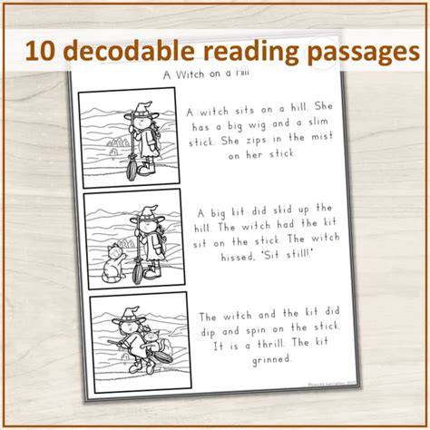 Halloween Fall Decodable Reading Passages Comprehension Questions Worksheets