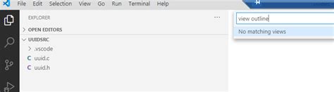 Outline View Can Not Be Found In V Issue Microsoft Vscode GitHub