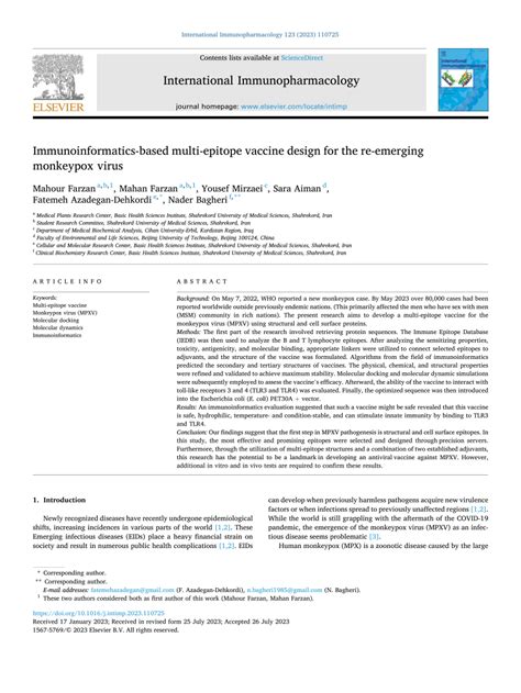 Pdf Immunoinformatics Based Multi Epitope Vaccine Design For The Re