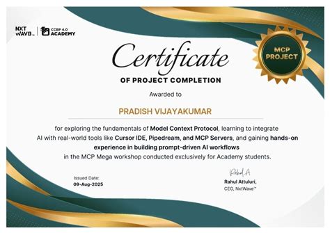 Excited To Share My Successful Completion Of The Model Context Protocol Project At The Mcp Mega