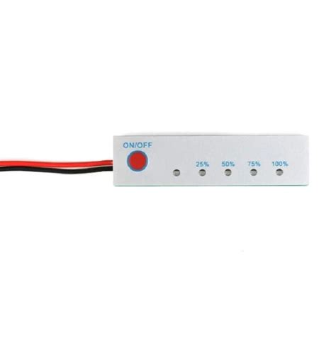 Lithium Battery Level Indicator Five Level LIPO Voltage LED Indicator Roboway In
