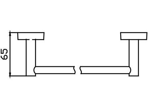 Posh Solus Single Towel Rail 750mm Chrome From Reece