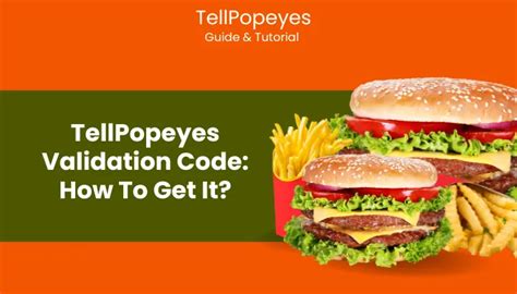 Validation Code Tellpopeyes