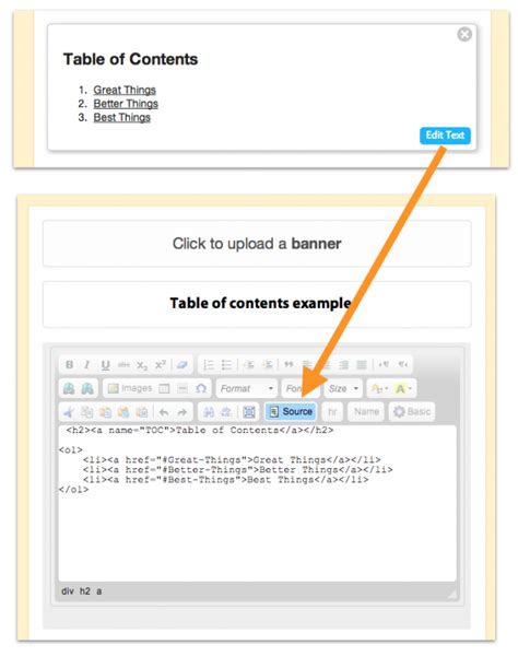 3 Steps To Create A Table Of Contents In An Email Flashissue