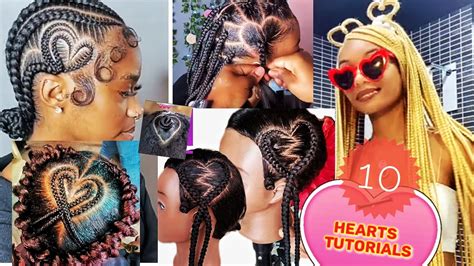 how to do heart braid designs 8 different heartdesigns tutorials youtube
