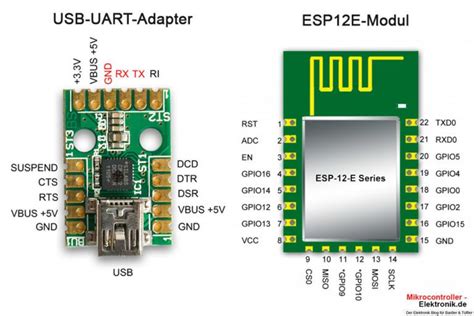 Esp12e Modul Und Usb Adapter Arduino Projekte Arduino Sensoren Arduino