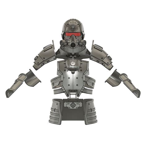 Fallout Bos Recon Armor Scaled To Fit Raw Diy Kit 3d Cauldron