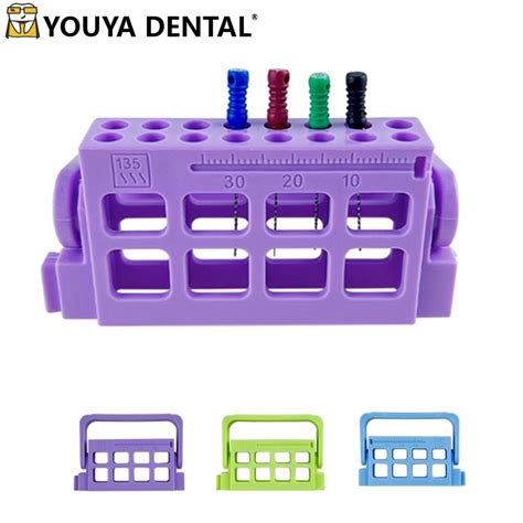 Dental Endodontic File Holder 16 Holes With Ruler Endo Files Holder Endo Box Stand Tray