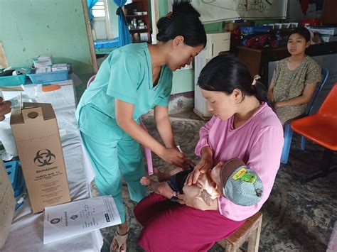 မိုင်းရှူးမြို့နယ်တွင် အသက် ၅ နှစ်အောက် ကလေးငယ်များအား ပုံမှန်ကာကွယ