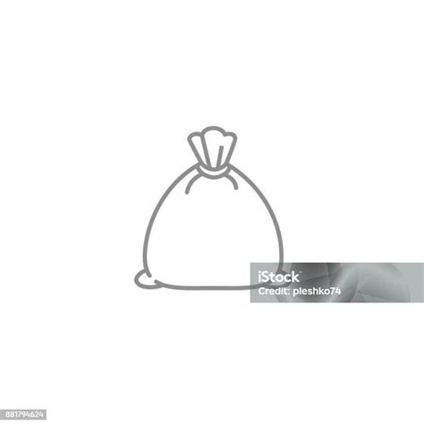 얇은 밀 가방 얇은 아이콘 개요 농업 및 빵집 벡터 기호입니다 재고와 저장 흰색 배경에 고립 된 예비 그림 아이콘에 대한 스톡 벡터 아트 및 기타 이미지 Istock