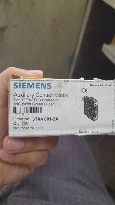 Siemens Auxiliary Contact Block At Best Price In Faridabad By Aayush Enterprises ID